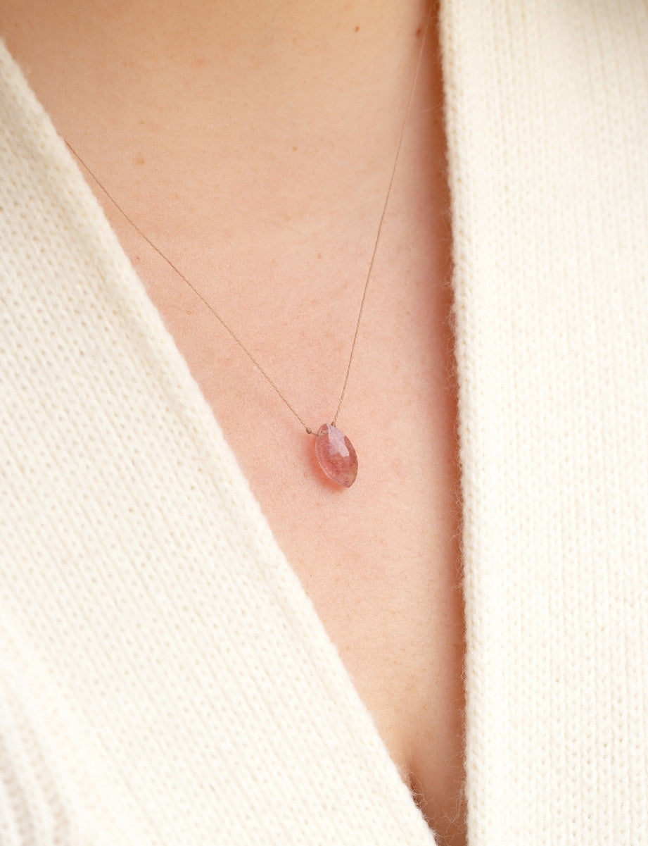 Limited Edition Pink Epidote Necklace for Celebrate You – SoulKu